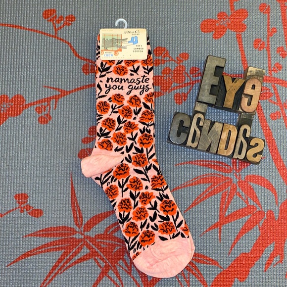 Blue Q | Accessories | Blue Q Womens Namaste You Guys Crew Socks | Poshmark